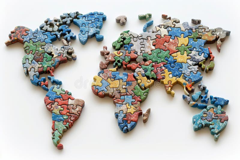 Digital World Map on a Circuit Board Background, Depicting a Global ...