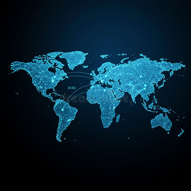 Connecting Dots World Map Stock Illustrations – 696 Connecting Dots ...