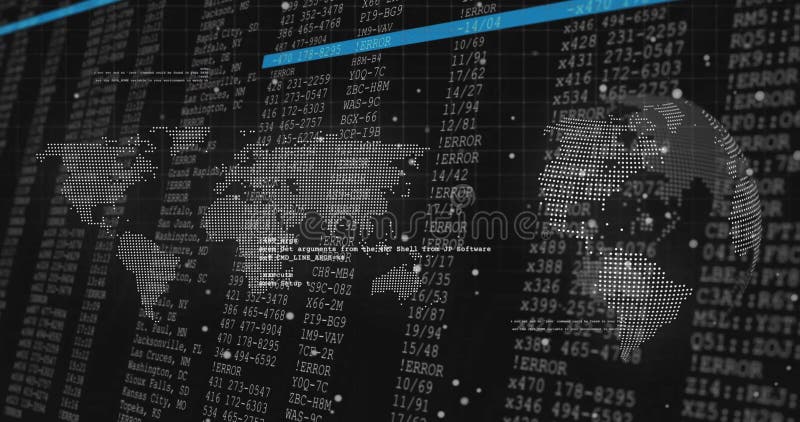 Digital World Map and Error Codes Over Financial Data Processing ...