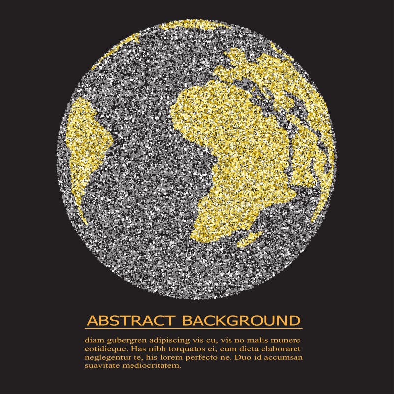 Digital World Map, Global Concept, Vector Illustration Stock Vector ...