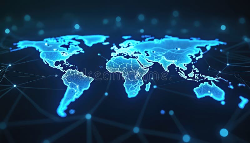 110 Global Network Data Center Connectivity World Map Visualization Stock Photos - Free ...