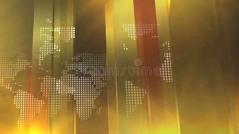 Digital World Map News Studio Stock Video - Video of animation ...