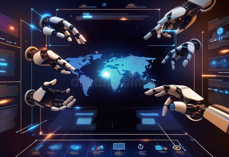 Digital World Metaverse Smart Technology, AI Artificial Intelligence ...