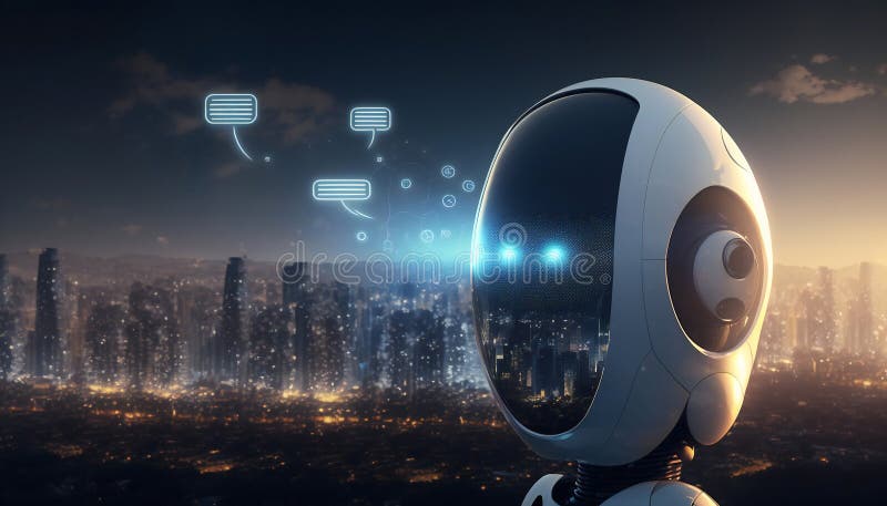 Digital World of Tomorrow Illustration, Showcasing the Latest in ...