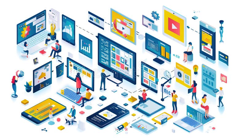 Digital World: a Visual Representation of Interconnected Technology ...