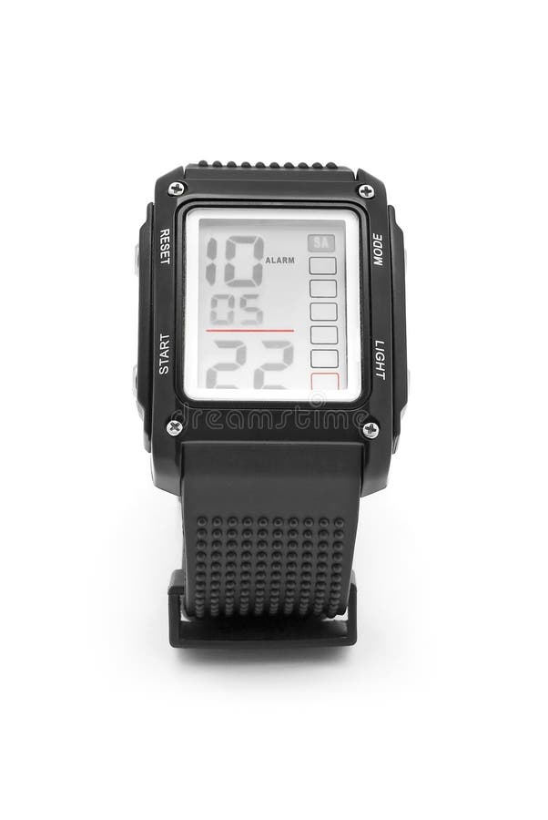 Digital wrist watch stock photo. Image of watch, clock - 38580938