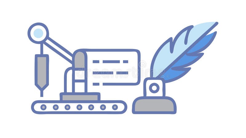 Digital Writing, Data Feather, Automated Content, Vector Design ...