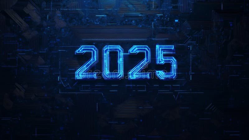 Digital Year 2025 Futuristic Technology Innovation Progress Future ...