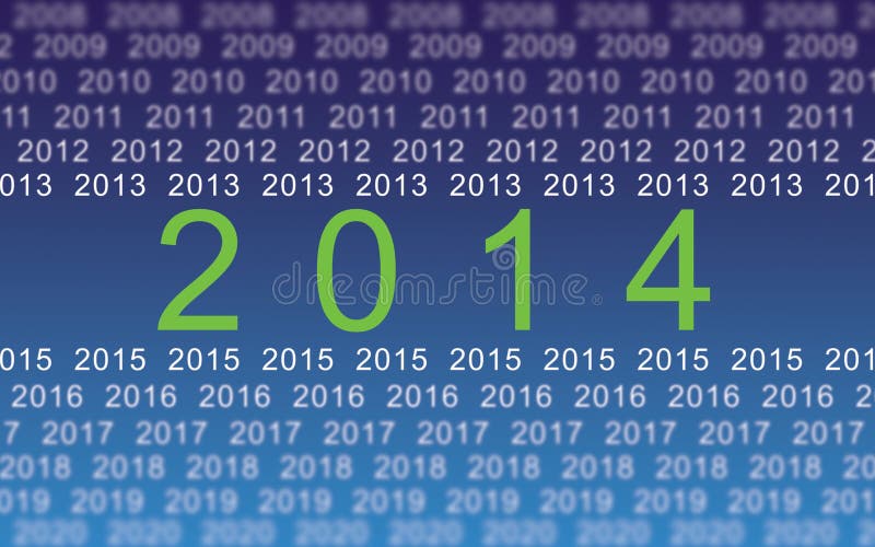 2014 digital year stock illustration. Illustration of happy - 35842714