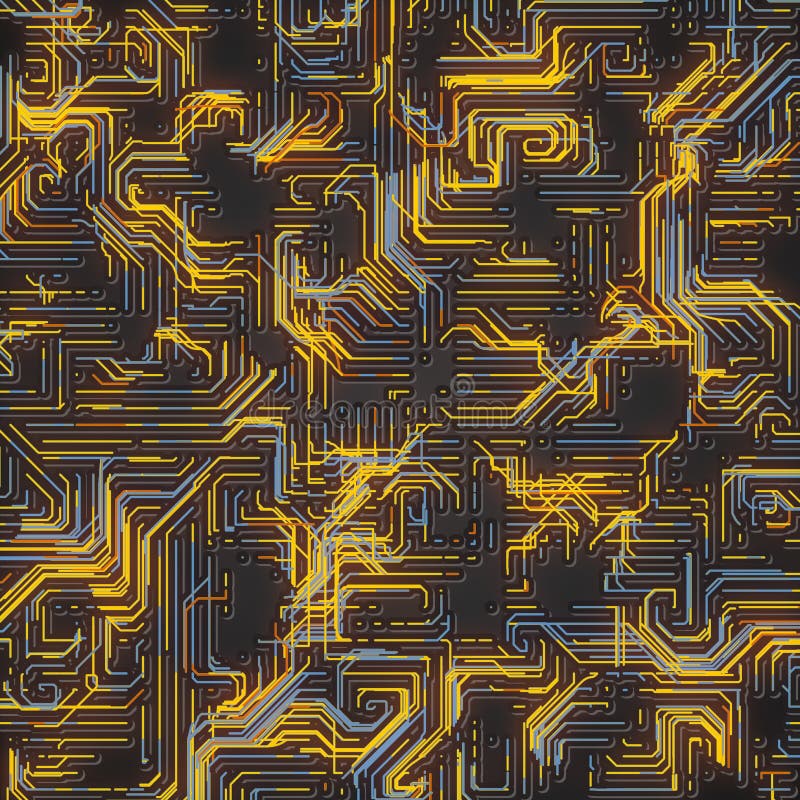 Digital Yellow Colored Lines Abstract Background. Modern Covers Design ...