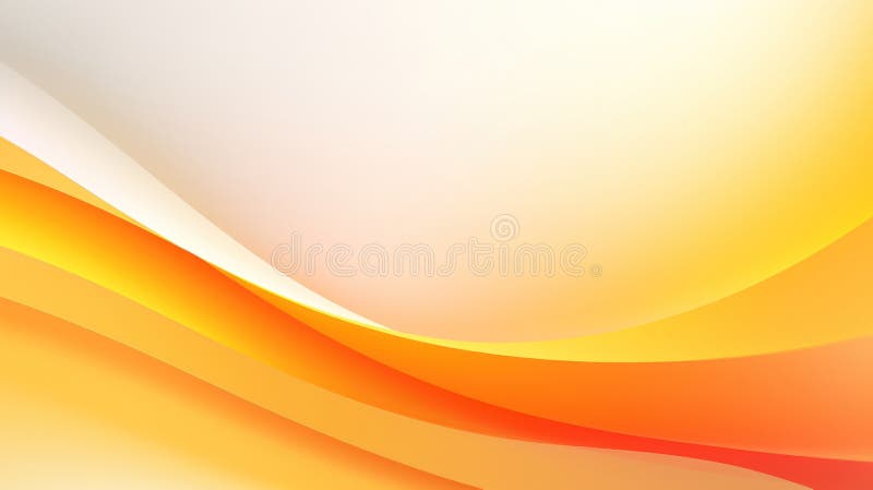 Digital Yellow Orange White Gradient Curve Abstract Graphic Poster AI ...