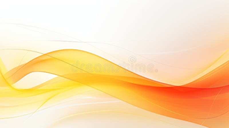 Digital Yellow Orange White Gradient Curve Abstract Graphic Poster AI ...