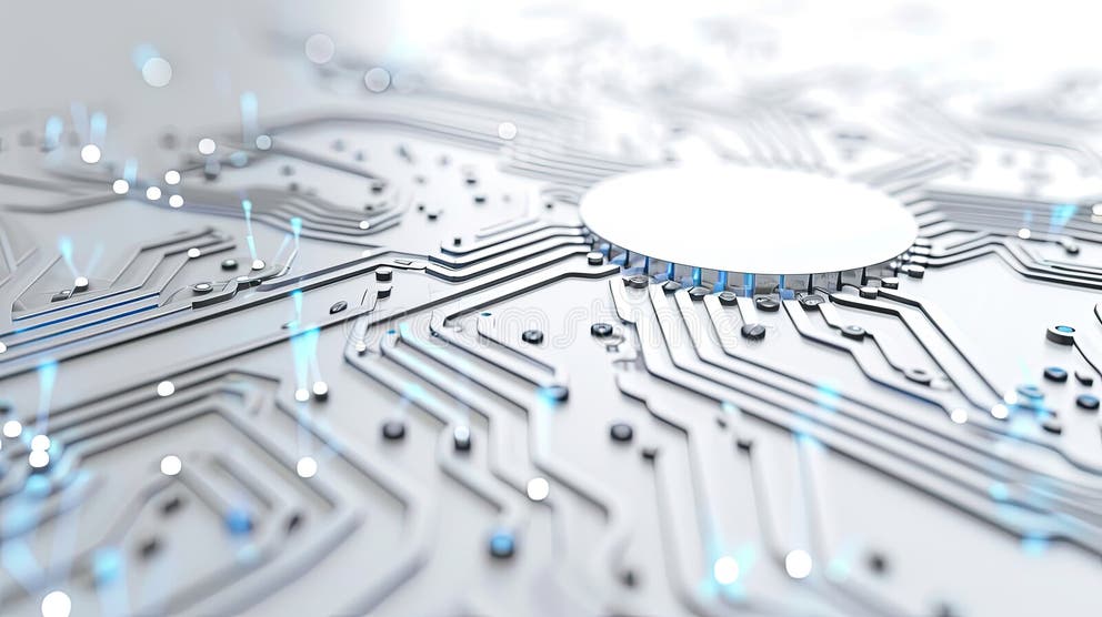 Digital Zenith: 3D Rendered Data Technology Icon on White Stock ...