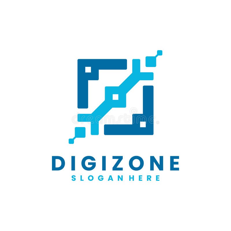 Digital Zone logo vector stock vector. Illustration of initial - 235746755
