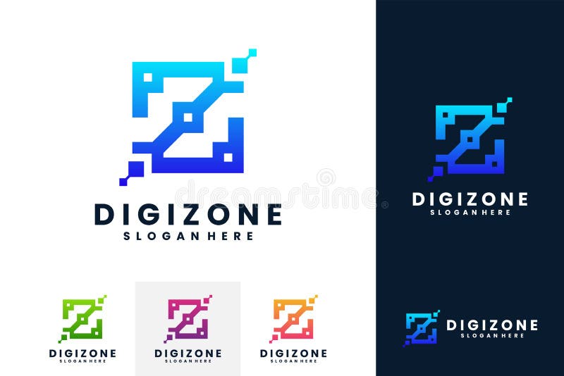 Digital Zone logo vector stock vector. Illustration of graphic - 239089652