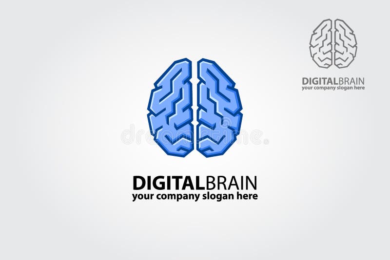 Digital Brain Logo is a Professional Logo for Your Company. Stock ...
