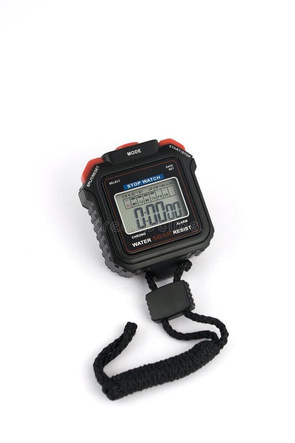 Digitale Stopwatch stock foto. Image of tijd, geschiktheid - 15239522