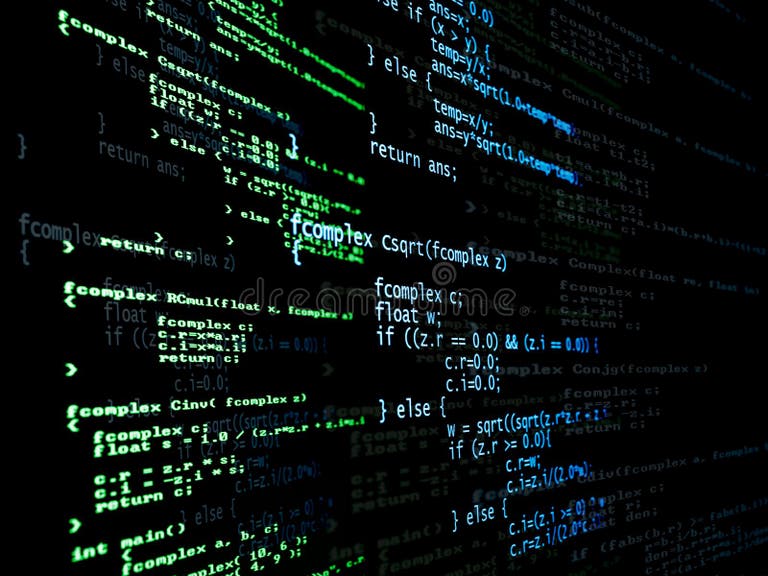 Digitale programmacode stock illustratie. Illustration of programma ...