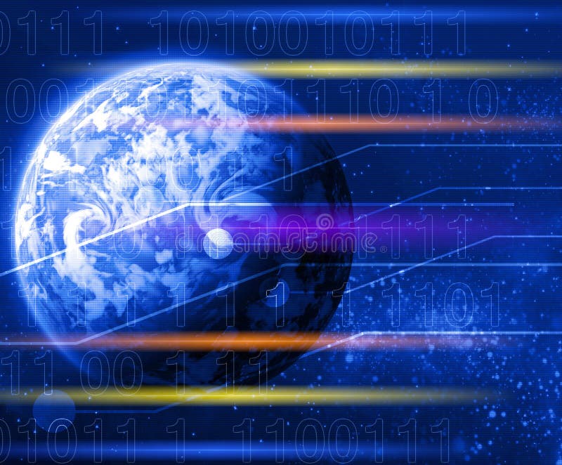 Digitale Wereld stock illustratie. Illustration of behang - 103621277