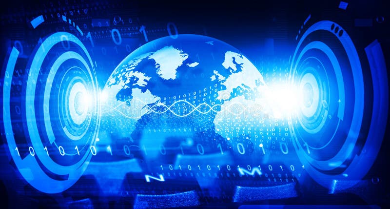 Digitale Wereld stock illustratie. Illustration of globaal - 50738980