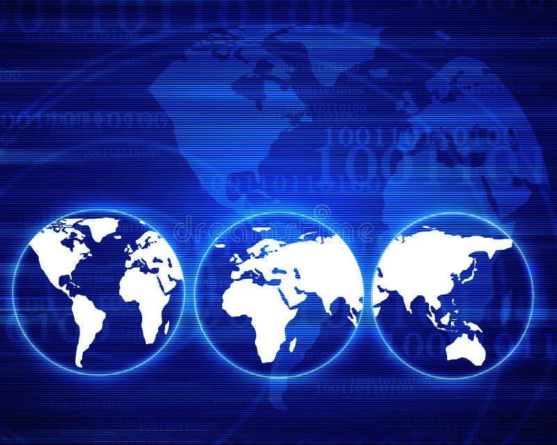 Digitale wereld stock illustratie. Illustration of behang - 2950649