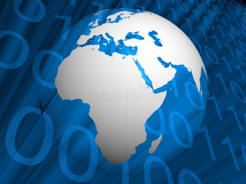 Digitale Wereld stock illustratie. Illustration of geproduceerd - 47635935