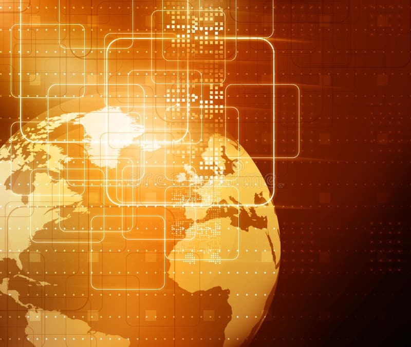 Digitale Wereld stock illustratie. Illustration of globaal - 50738980