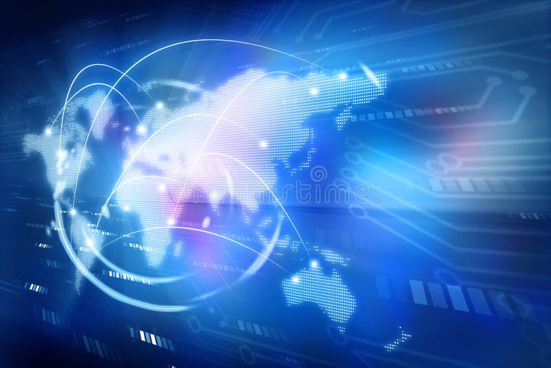 Digitale Wereld stock illustratie. Illustration of globaal - 50738980