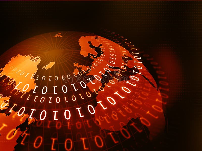 Digitale Wereld stock illustratie. Illustration of globaal - 50738980