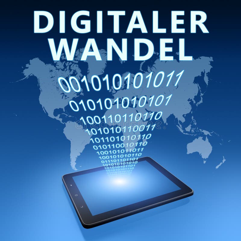 Digitaler Wandel stock illustration. Illustration of optimization ...