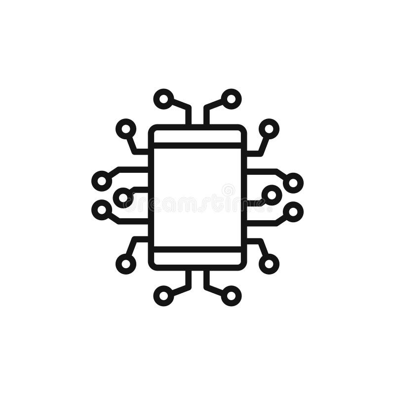 Digitalisation Icon Symbol on White Background Stock Vector ...