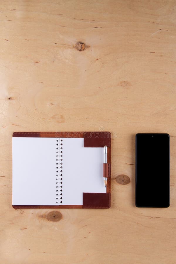 Blank Notepad and Smartphone Stock Photo - Image of digital, table ...