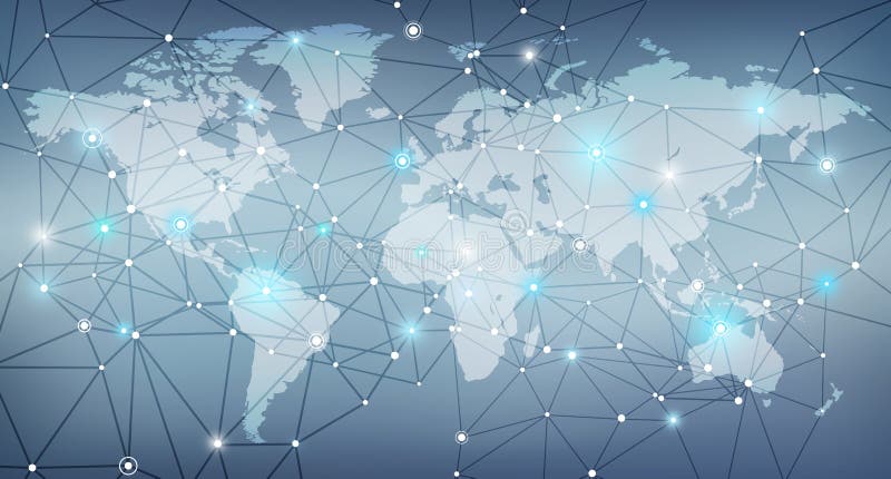 Digitalization / Global Network / Blockchain Concept Design Stock ...