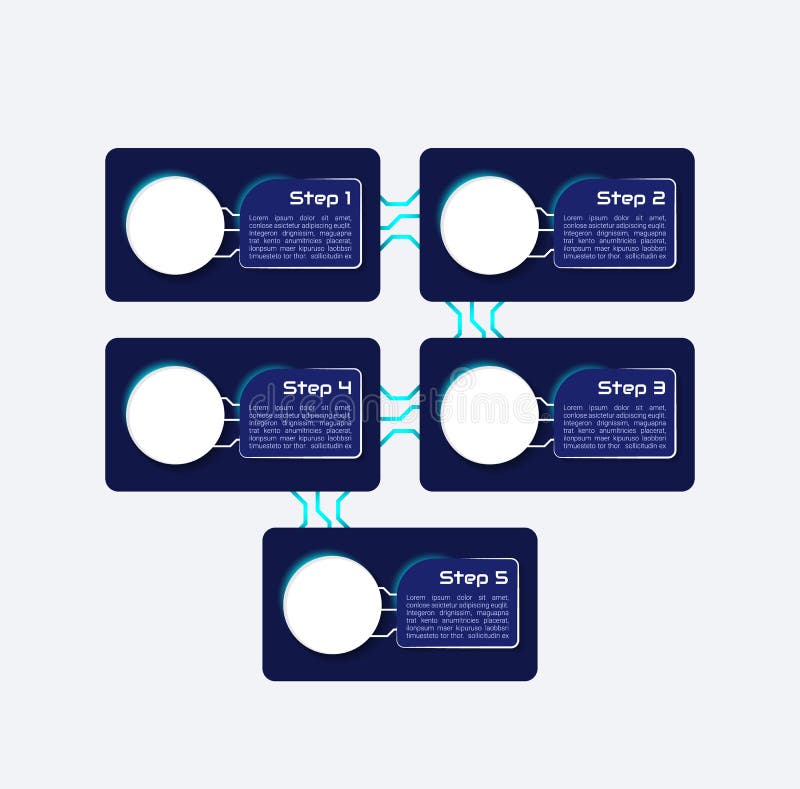 Digitalization Infographic Chart Design Template Stock Vector ...