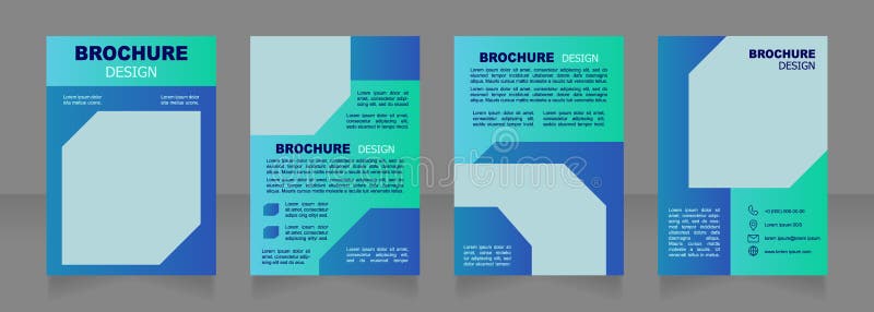 Digitalization Process of Education and Learning Blank Brochure Design ...
