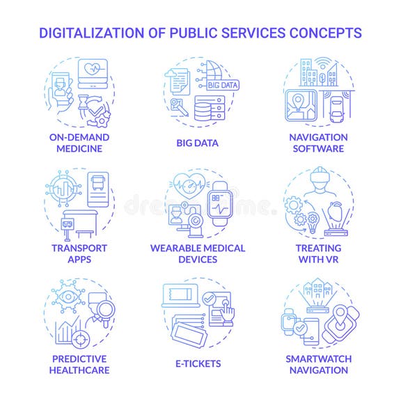 Digitalization Life Infographic Stock Illustrations – 23 Digitalization ...