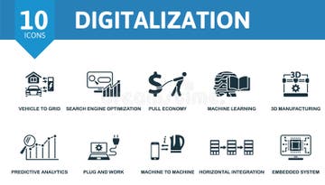 Digitalization Set Icons Stock Illustrations – 1,948 Digitalization Set Icons Stock ...