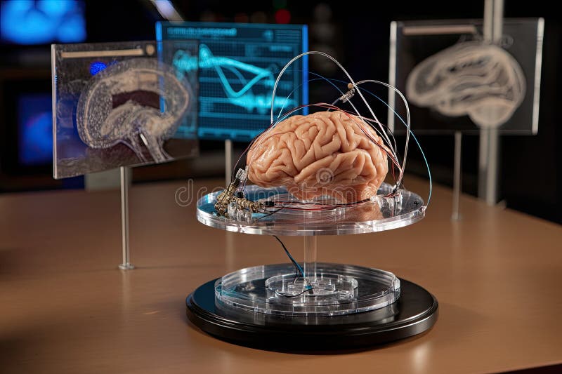 Digitalization Thinking Automation Brain Function Human Wires Sensors ...