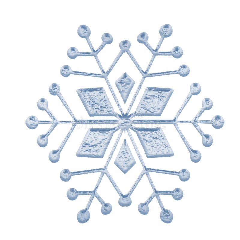 High Resolution Digital Image of Blue Christmas Snowflake Isolated on ...