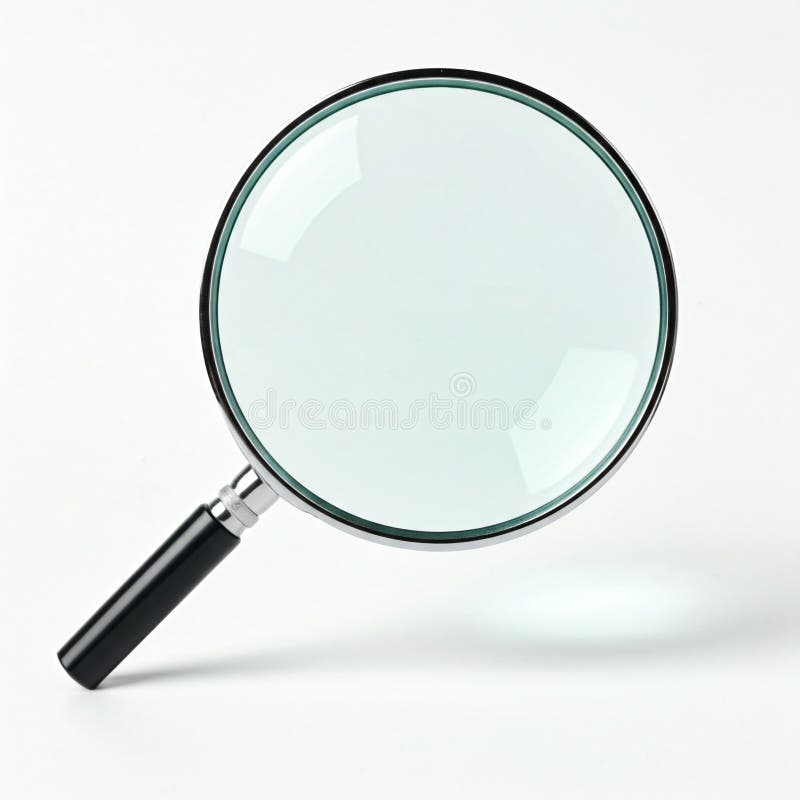 AI-Generated Magnifying Glass for Close Examination Stock Image - Image ...