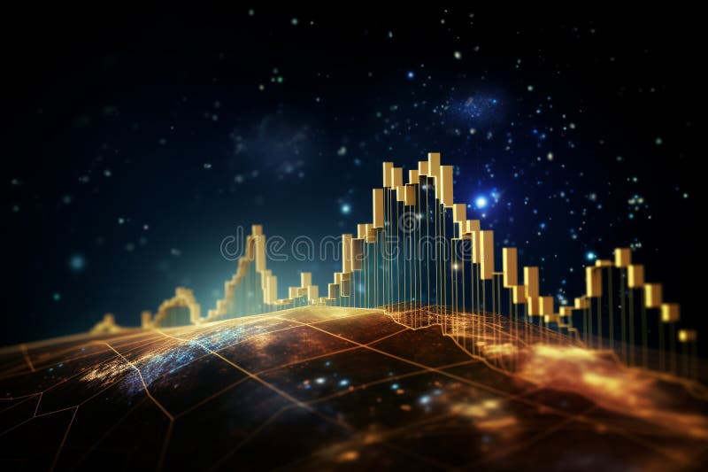 Digitally Crafted Image of Upward Trending Graph Signifying Bitcoin S ...