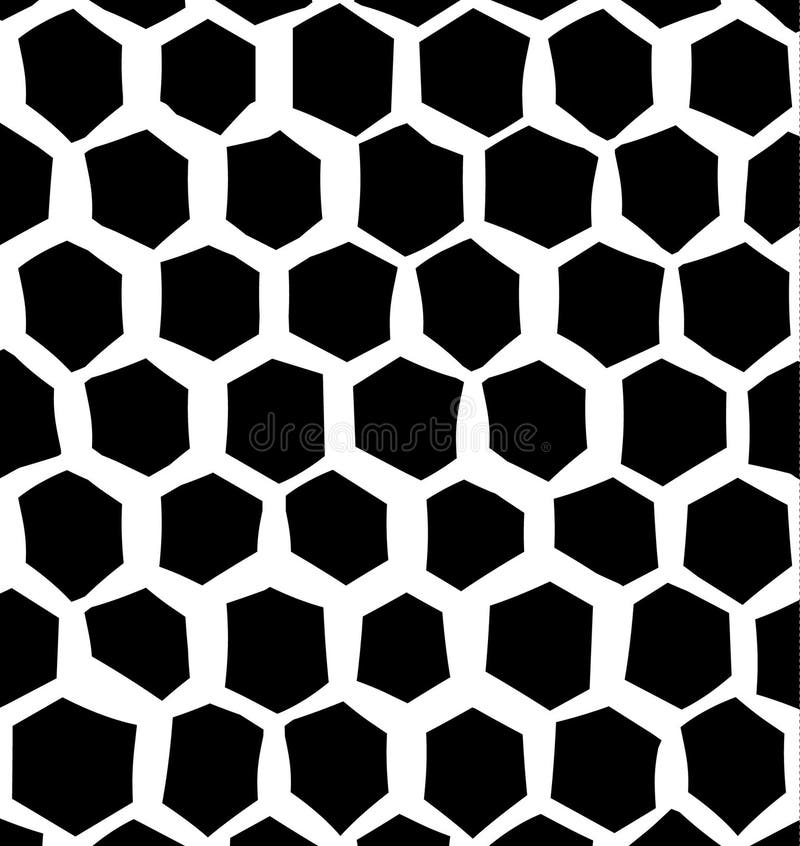 Digitally Created, Irregular Hexagons Based Colorful Pattern Stock ...