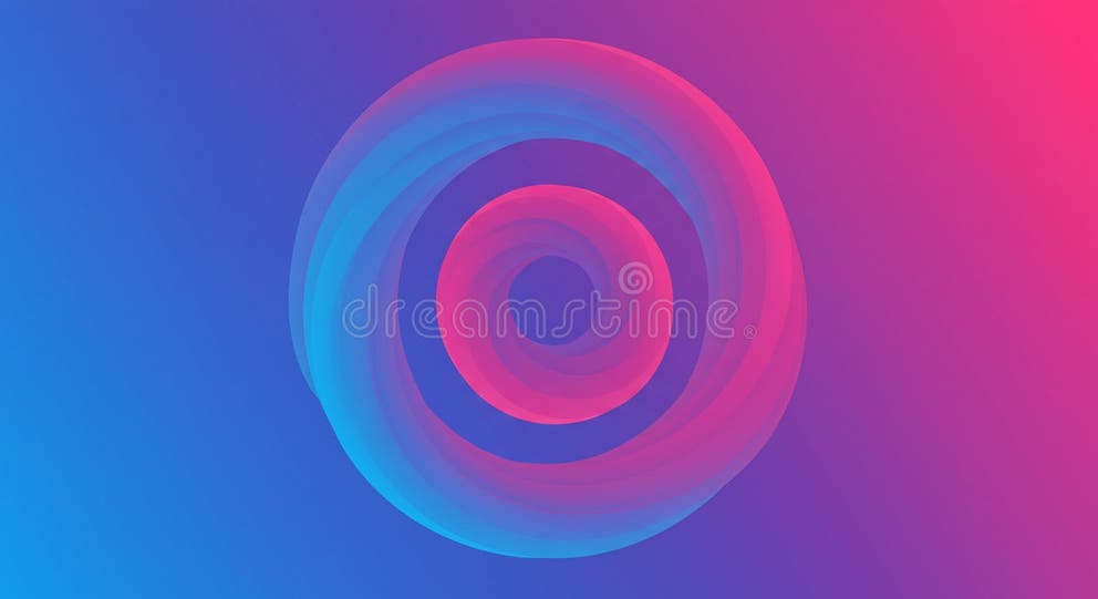 A Digitally Created Spiral Pattern with Interwoven Loops, Transitioning ...