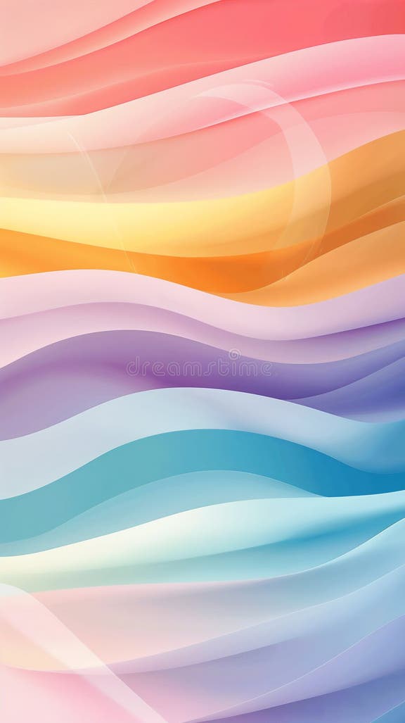 A Digitally-created Wavy Pattern with Smooth Gradients in Rainbow ...