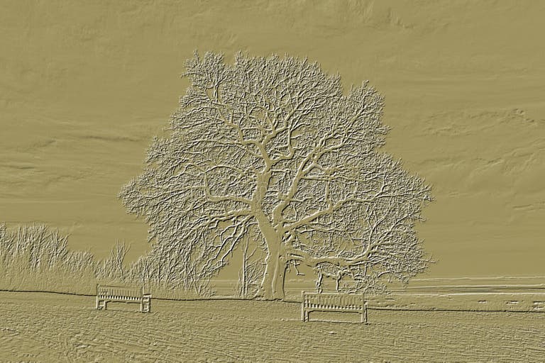 Embossed Tree Stock Illustrations – 684 Embossed Tree Stock ...