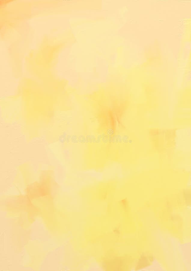 Digitally Generated Abstract Painting in Soft Yellow Pastel Stock ...