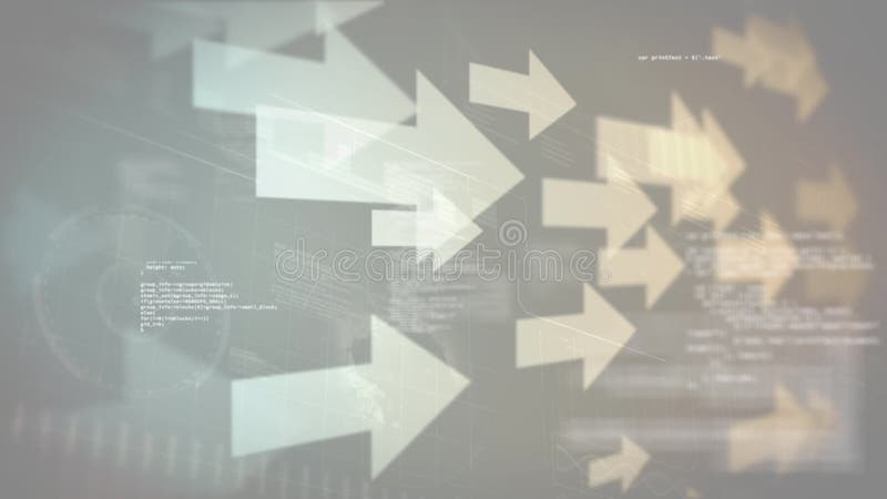 Arrows and data stock video. Video of connection, graphic - 145008391
