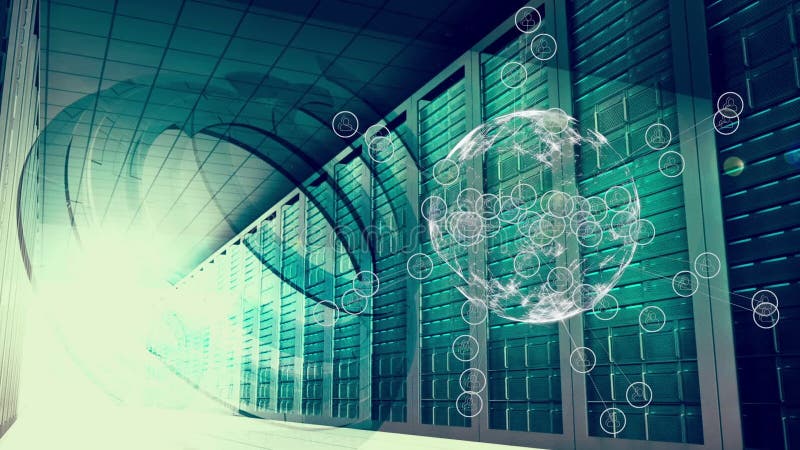 Rotating Globe Wit Circular Labels Stock Video - Video of globe, world ...