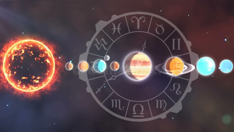 Solar System and the Zodiac Stock Video - Video of pisces, montage ...