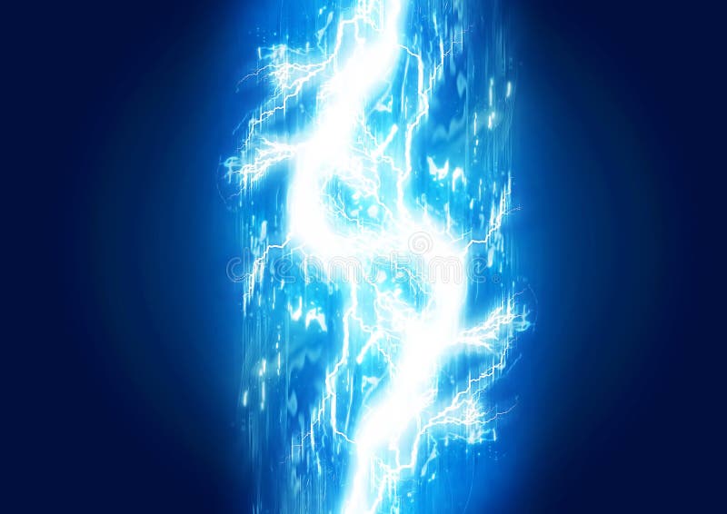 Abstract Lightning Bolt Lighting Up the Darkness in a Storm Concept ...